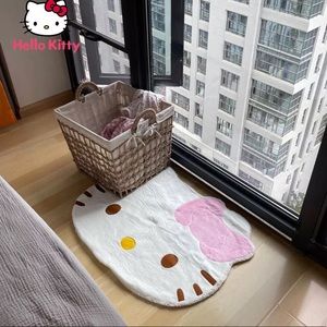 Accents | Hello Kitty Rug Mat White Pink Girls Women Adults Home Room ...